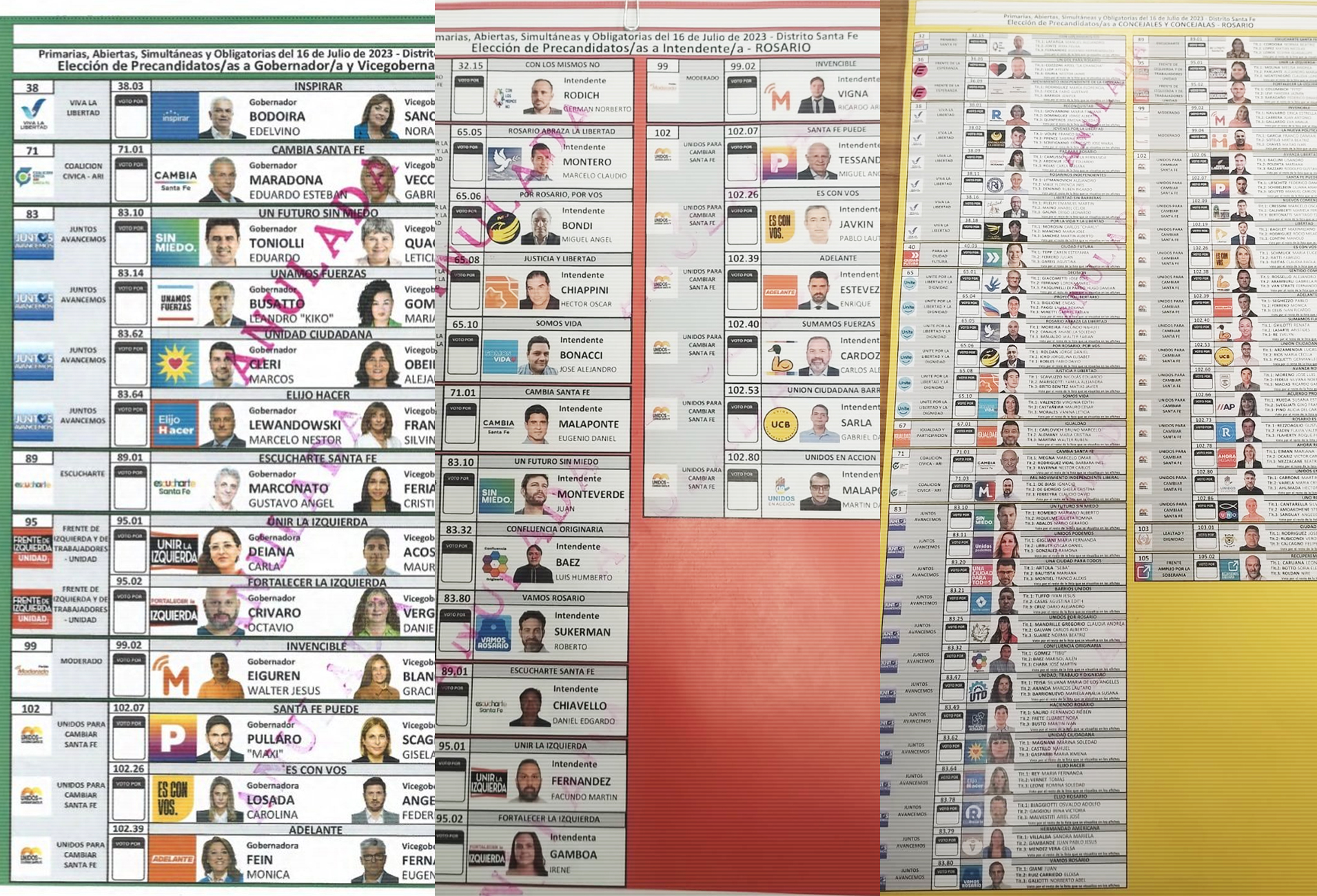Elecciones 2023: así serán las boletas únicas para las Paso del domingo ...